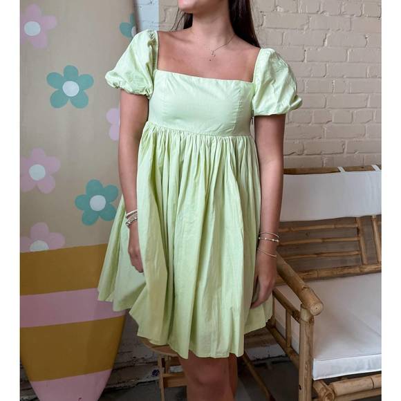 MABLE | Dresses | New Mable Lila Mini Dress In Green | Poshmark